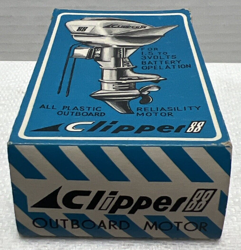 VINTAGE CLIPPER 88 TOY BOAT MOTOR BATTERY OPERATED 1960'S JAPAN OLD ...