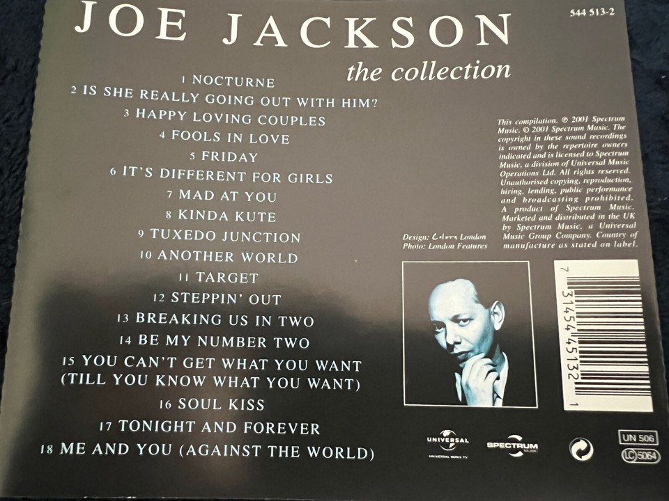 JOE JACKSON The Collection CD IMPORT w/steppin out you can't get what ...