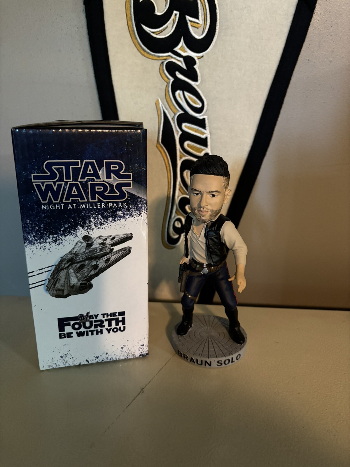 2018 Star Wars Night Ryan Braun Brewers Bobblehead Braun Solo | eBay