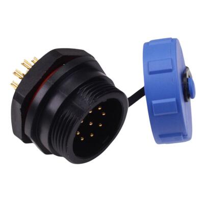 9 Pin Waterproof W17 Male Socket Panel Mount Connector IP68 5A | eBay