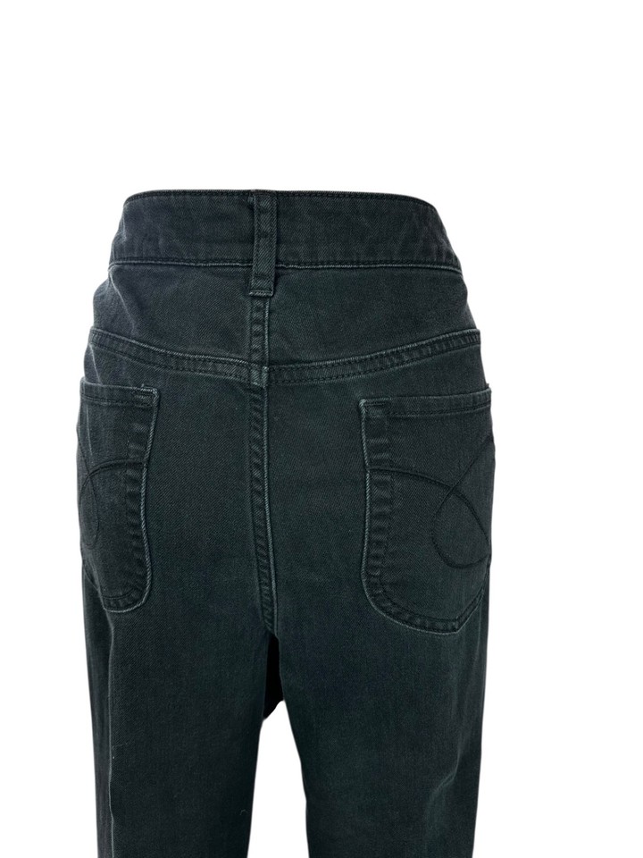 Chico's Platinum Denim Black Jeans Size 2/ L Reg Cotton Blend | eBay