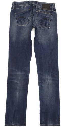 G-Star Attacc Women Blue Straight Slim Stretch Jeans W28 L34 (91677) | eBay