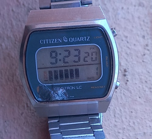 VINTAGE CITIZEN DIGITAL LCD WATCH CRYSTRON | eBay