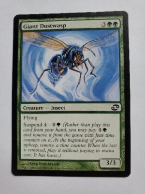 MTG Magic The Gathering Card Giant Dustwasp Creature Insect Green ...