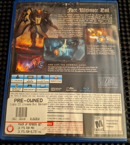 Empty Replacement PS4 Game Cases - Sony PlayStation 4 (NO GAMES ...