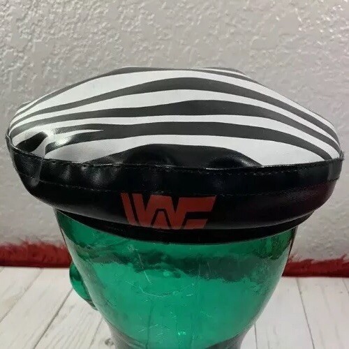 Vintage 90s WWF HBK Heartbreak kid Shawn Michaels Zebra Print Hat Small ...