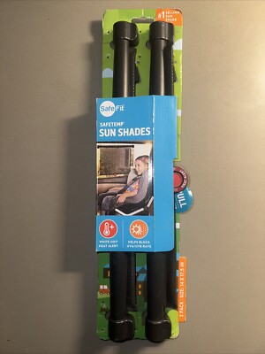 Safe Fit Safe Temp SUN SHADES 2-Pack Roll-Up BLOCK UVA UBV UNIVERSAL ...