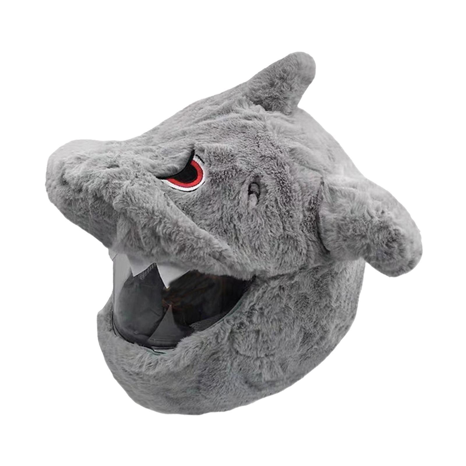 Motorcycle Helmet Cover, Plush Animal Helmet Covers, Fun Riding Gear ...