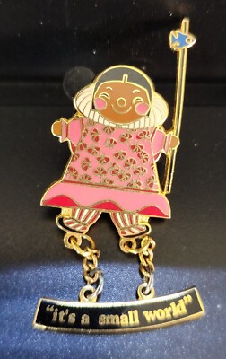 Retired Disney Pin, It's Small World Girl Eskimo Inuit Fishing Spear ...