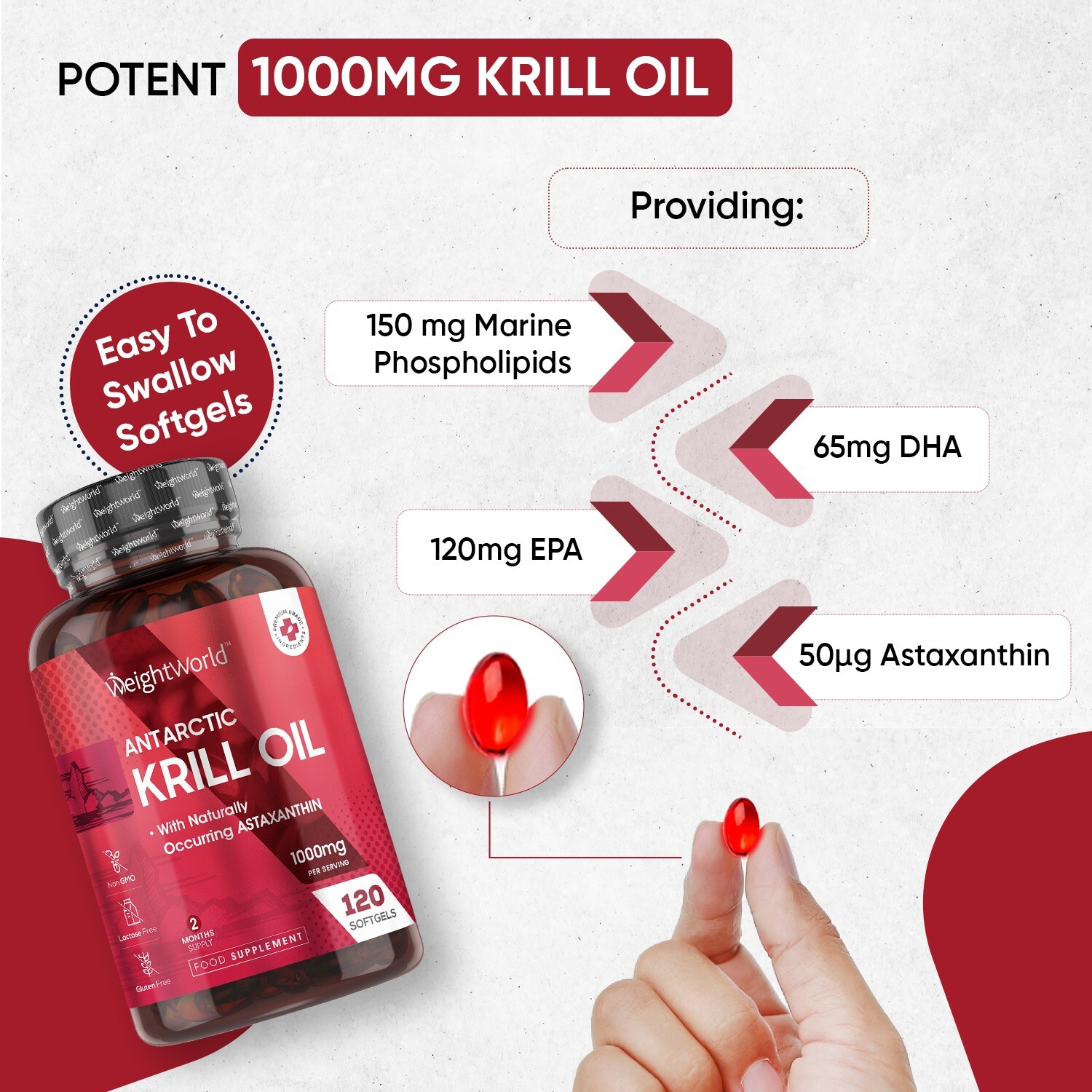 WeightWorld Antarctic Krill Oil Vitamin Softgel - 120 Count for sale online | eBay