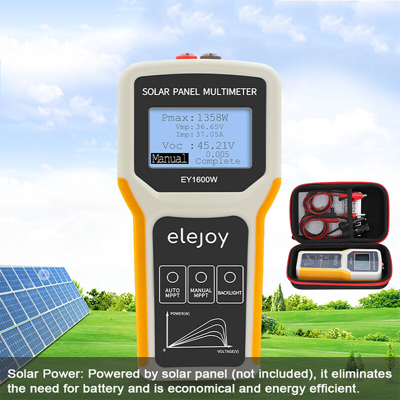 60A MPPT Solar Panel Tester Power Meter 1600W Solar Panel Multimeter ...