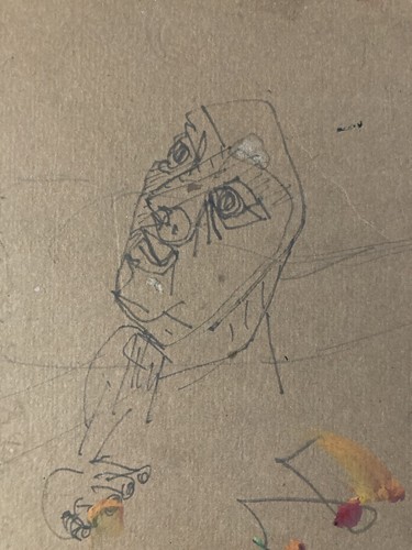 Very Beautiful Cubism Drawing 1950 Face Head Cubist Portrait Ink To ...