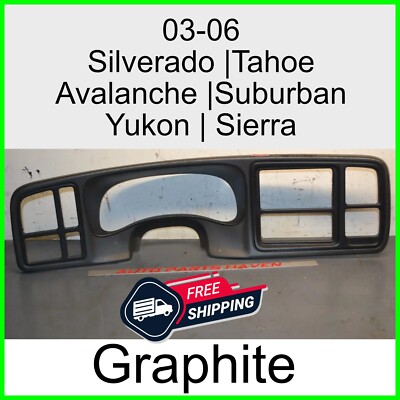 03-06 GMT 800 Dash Trim Bezel Graphite OEM Double Din Gauge Cluster | eBay