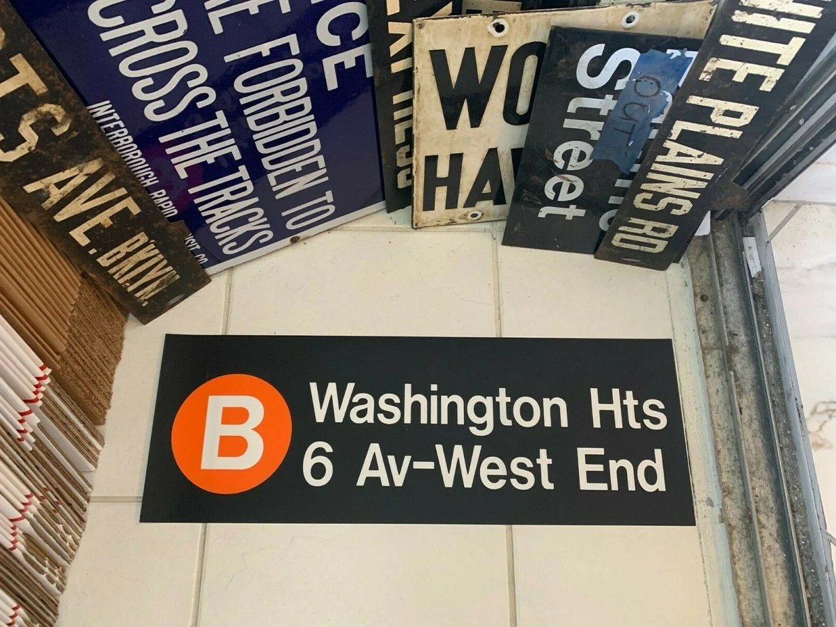 New York Subway Train Signs