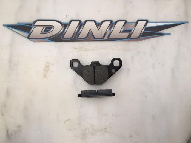 DINLI GENUINE PARTS DL702 DL703 1x REAR BRAKE PADS 600-700-800cc ...