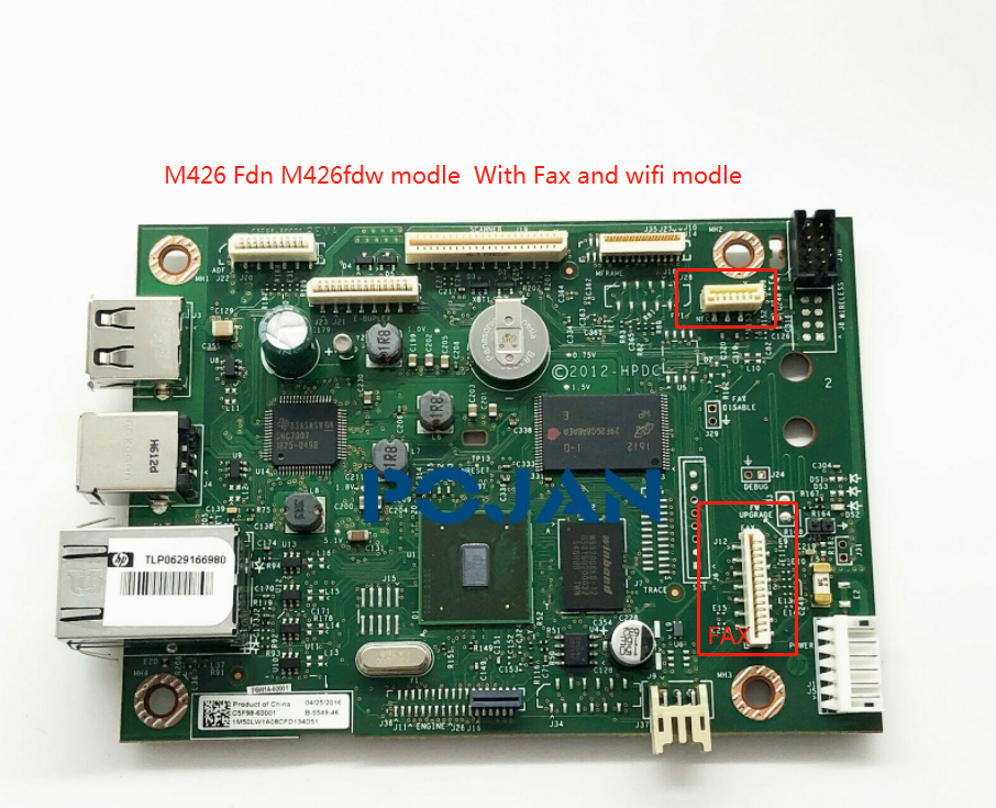 F6W15-60001 Formatter Board Fit For HP LaserJet Pro M426 FDW Main Board ...