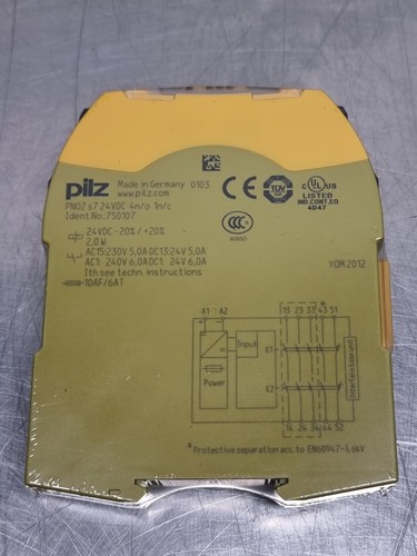 Pilz PNOZ s7 Relais de sécurité 24VDC 4n/o 1n/c | Référence Pilz ...