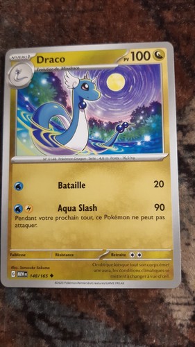 Carte Pokemon JCC - Dragon - Ecarlate et violet EV151 - Draco - 148/165 ...