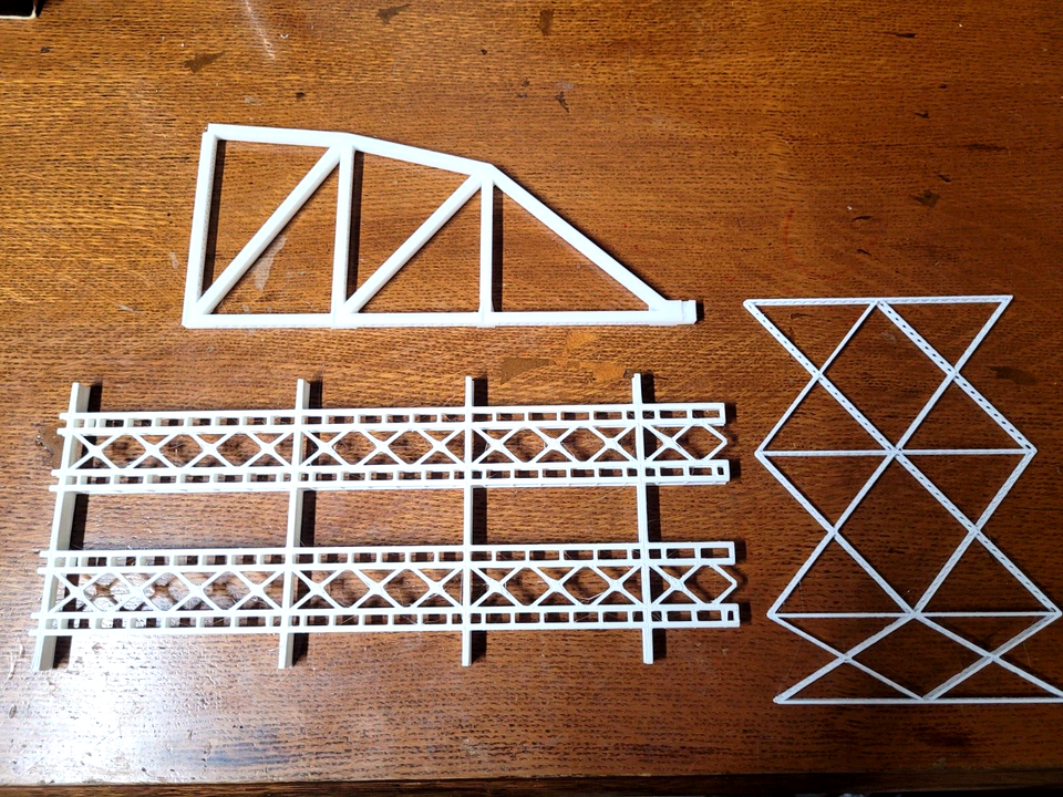 3D Printed HO 145 foot Double Track Arched Truss Bridge. Choose your ...