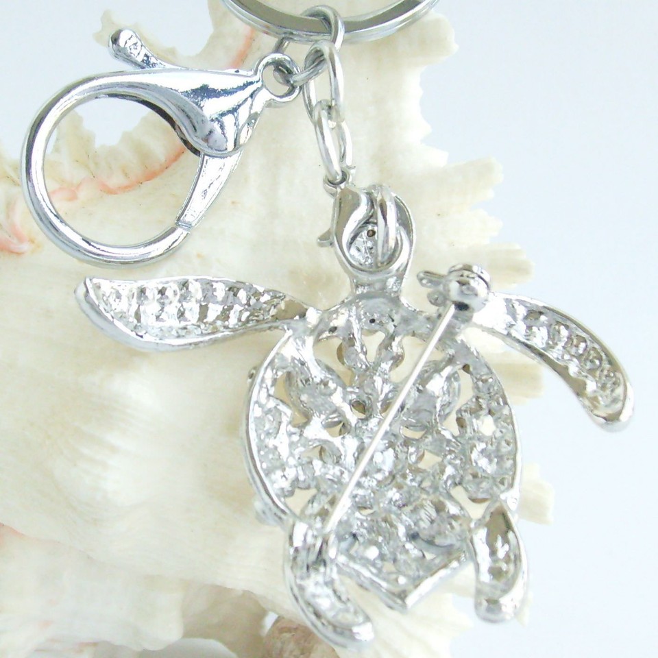 Unique Animal Turtle Keychain Pendant Rhinestone Crystal KP03344 | eBay