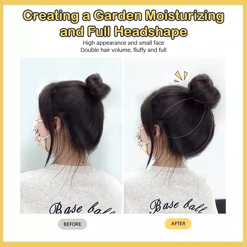 Pomelo Skin Wig Meatball Head High Ponytail High Cranial Crest Panfa ...