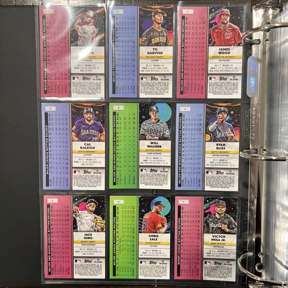 2025 Topps Cosmic Chrome Base Set Lot - All 200 Cards, In Order, With ...