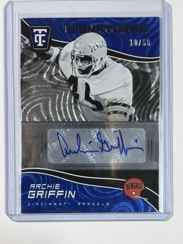 2021 Panini Chronicles Totally Certified Signatures Archie Griffin Blue ...