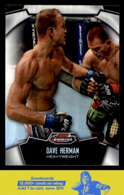 2012 Topps UFC Finest Refractor Dave Herman card #42 Heavyweight | eBay