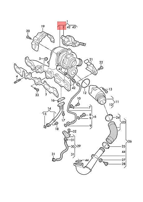 Genuine VW AUDI SEAT SKODA Arteon Repair Set For Turbocharger ...