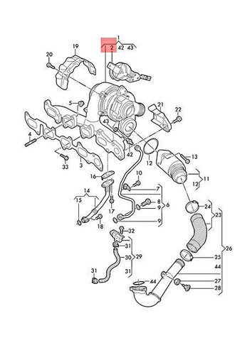 Genuine VW AUDI SEAT SKODA Arteon Repair Set For Turbocharger ...