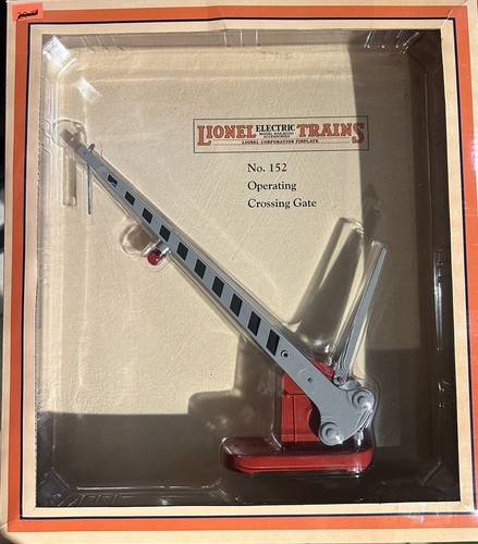 LIONEL O-GAUGE 11-90114 No. 152 OPERATING CROSSING GATE RED/GRAY | eBay