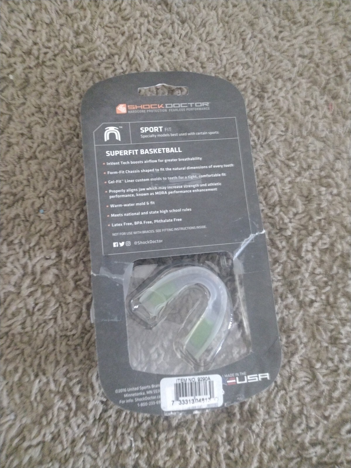 Shock Doctor Superfit Basketball Mouthguard Sports Mouth Protection New ...