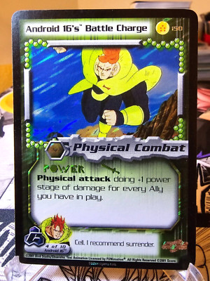 DBZ CCG DRAGONBALL Z ANDROID 16'S BATTLE CHARGE #150 RARE FOIL CELL ...