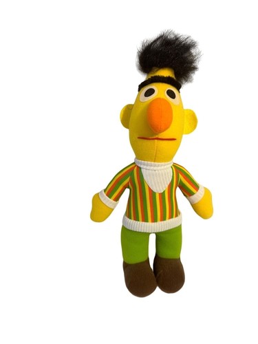 Playskool Sesame Street Bert Plush Doll Stuffed Muppet Toy 9 Inch ...