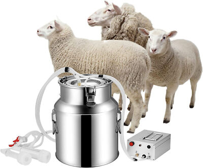 SEAAN 14L Electric Milking Machine for Goats Pulsation Vacuum Pump ...