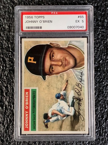 1956 Topps Baseball #65 Johnny O'Brien PSA 5 | eBay