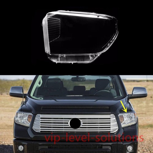Left Side Headlight Lens Clear Cover + Sealant For Toyota Tundra 2014 ...