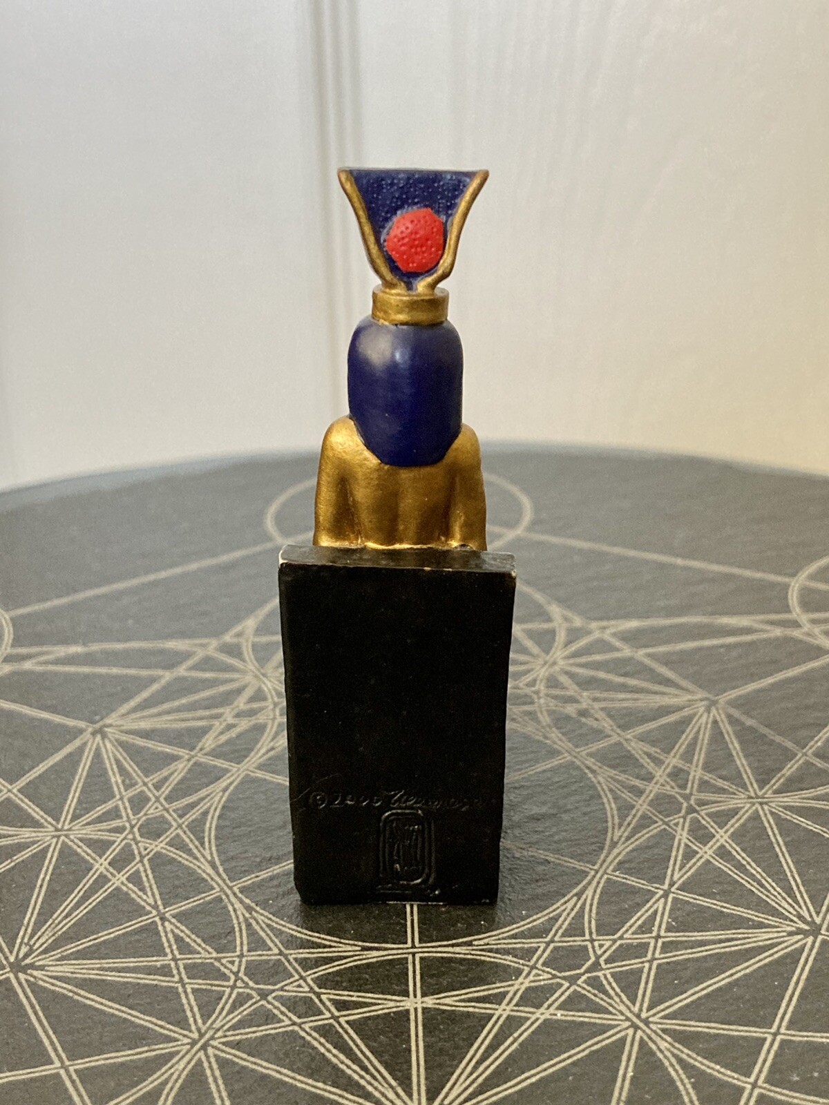 Small Isis Hathor Statue Figure Idol Mother Egyptian Goddess Seated ...