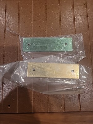 Rectangle Backplates For Drawer Pulls In Polished Brass Finish--set of ...