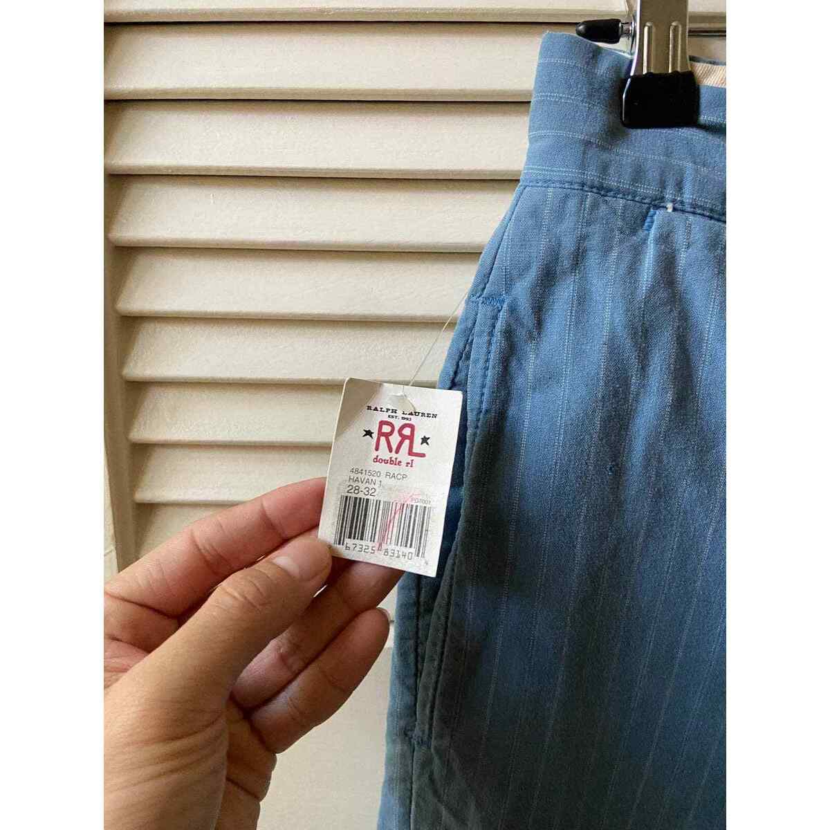 Vintage RRL Ralph Lauren Made in Japan Cotton Blue Striped Vintage RRL Ralph Lauren Made in Japan Cotton Blue Striped