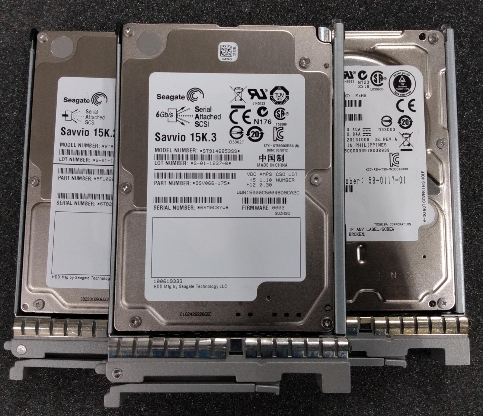 A03-D146GC2 (Lot of 3) CISCO 146GB 15K RPM 6Gb/s 2.5" SAS SERVER HDD ...