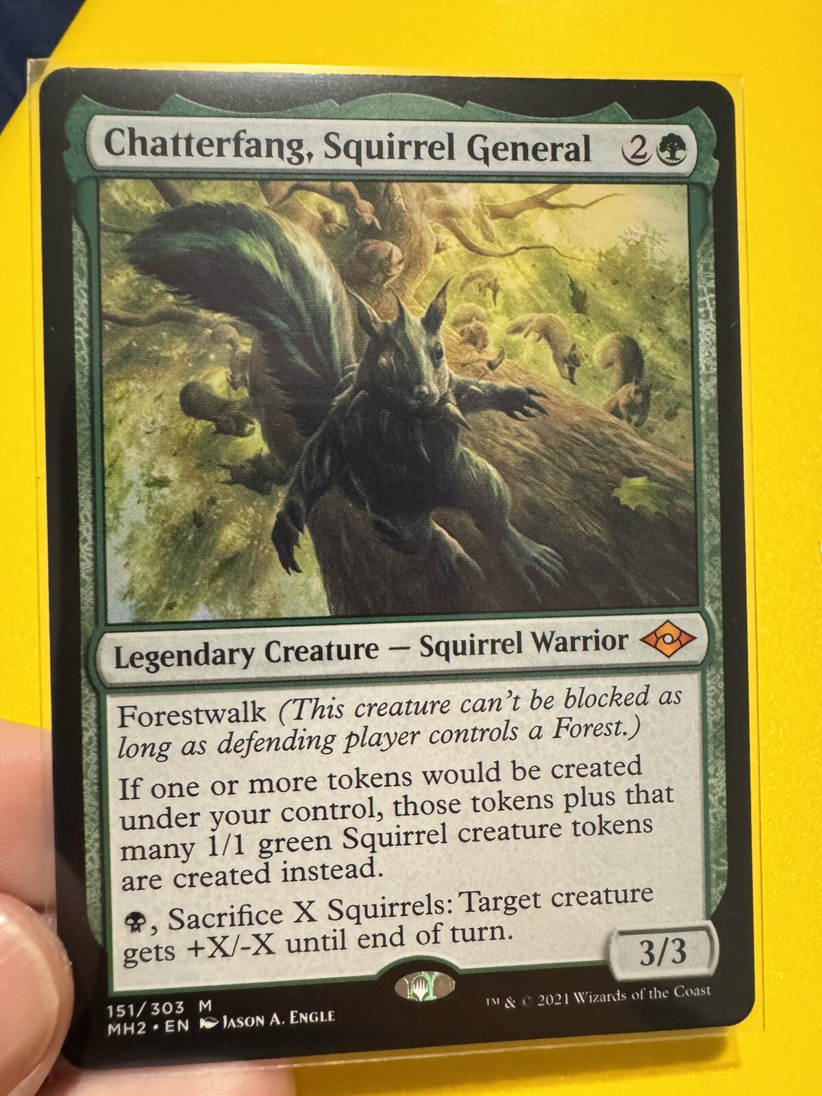 MTG Chatterfang, Squirrel General Modern Horizons 2 151/303 Regular ...