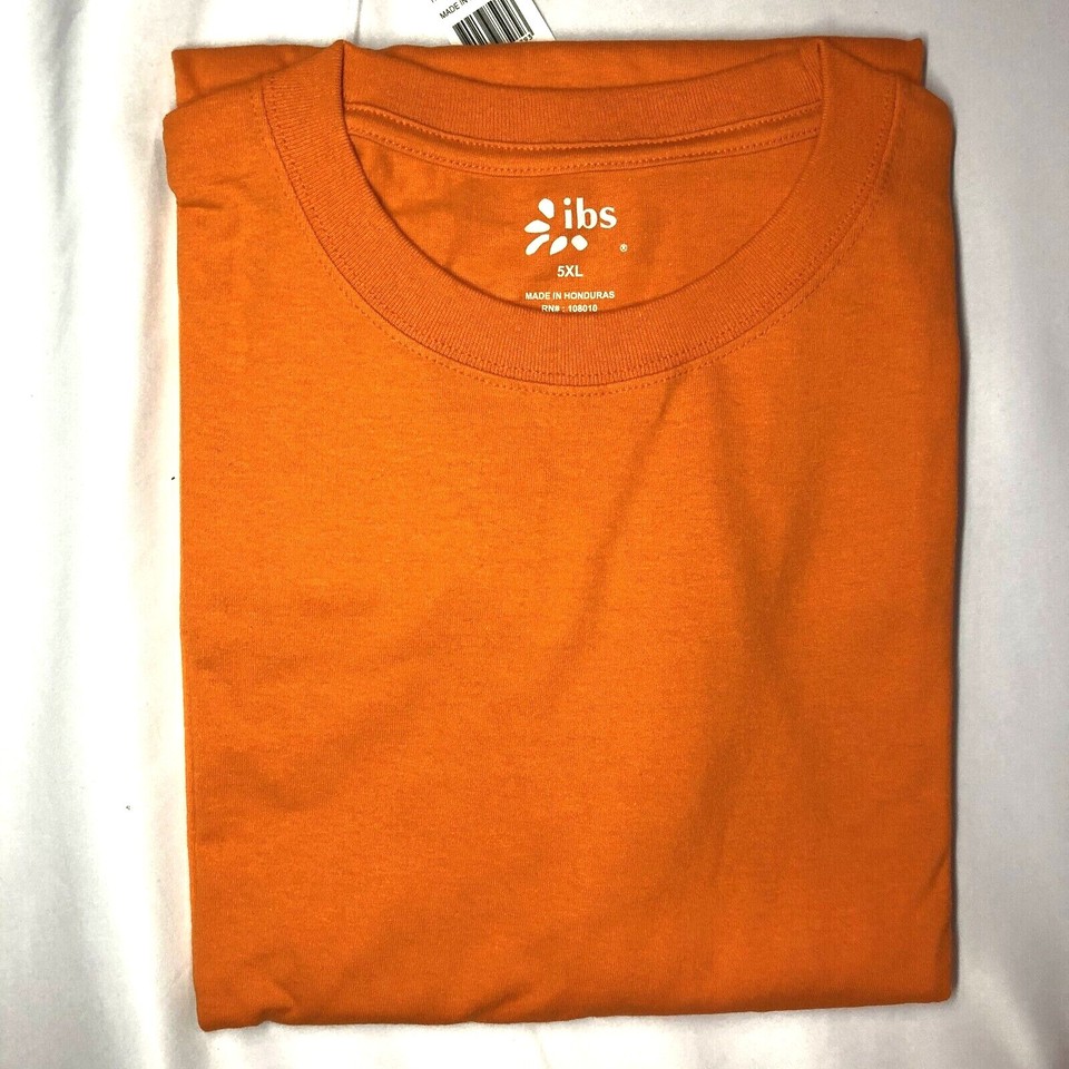 Mens Heavyweight T Shirts Plain Short Sleeve Tee Cotton BIG TALL 4XL to ...