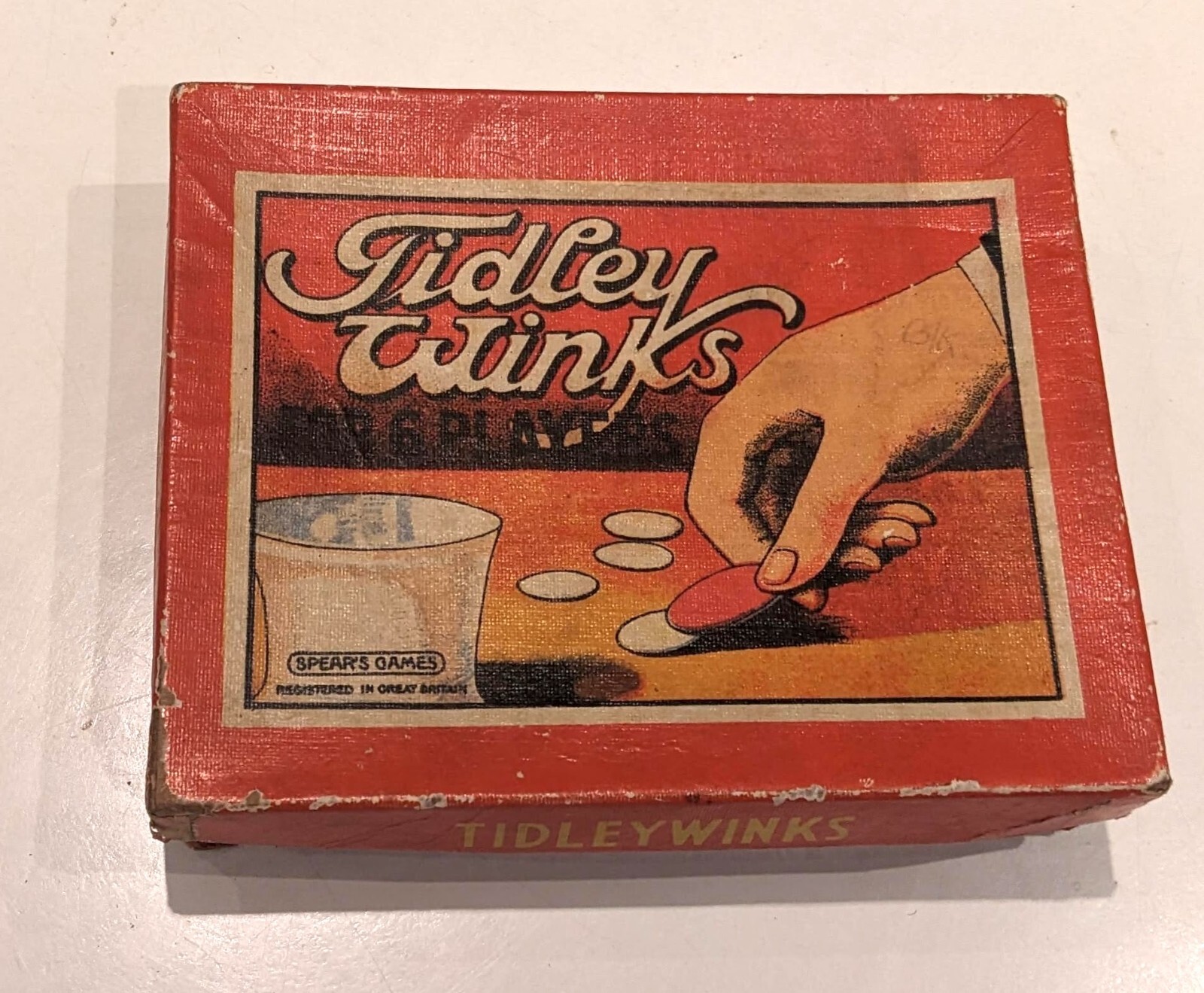 VINTAGE TIDDLYWINKS-SPEARS GAMES-COMPLETE with WINKS-ORIGINAL BOX-Upto ...