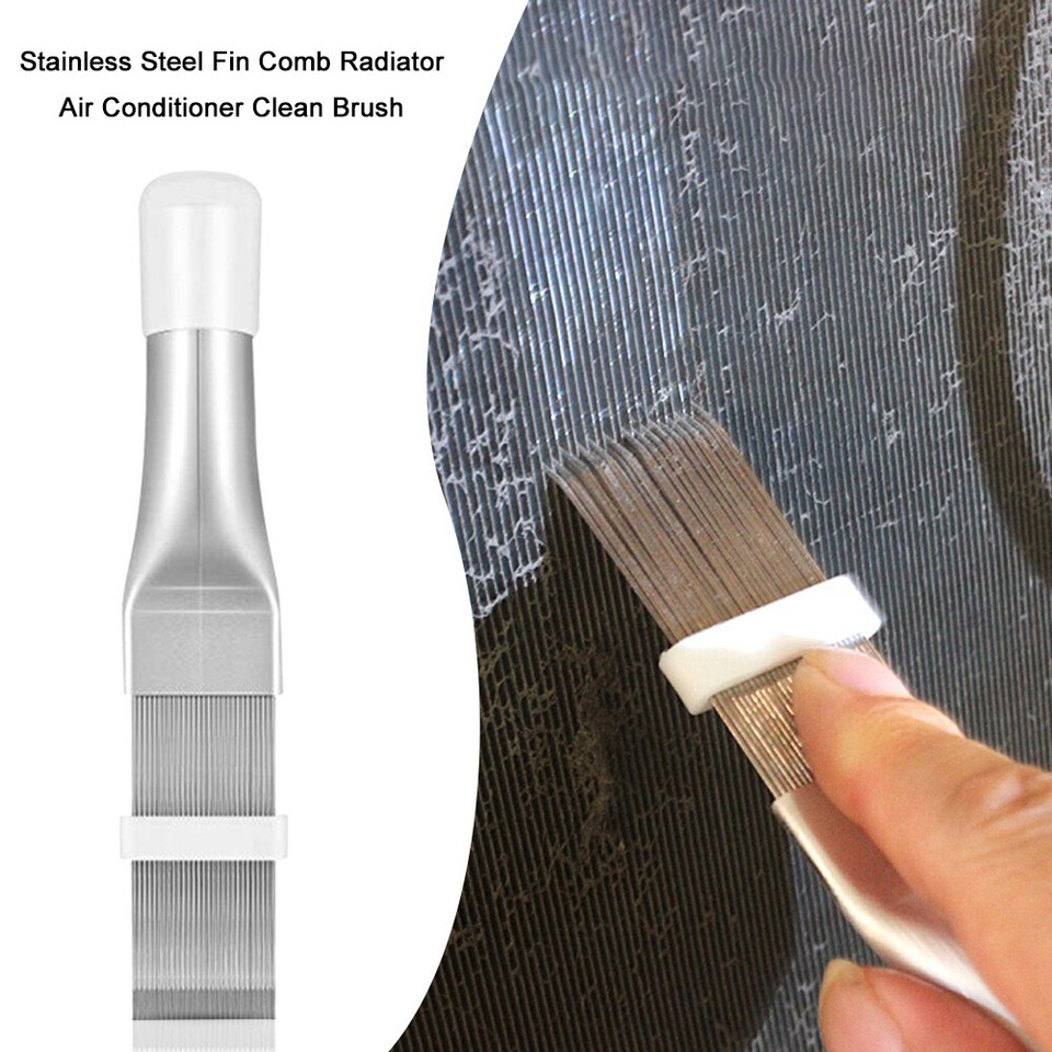 Stainless Steel Fin Comb Radiator Air Conditioner Clean Brush (Brush ...