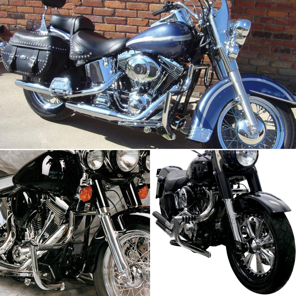 Highway Bars Engine Guard Crash Bar For Harley Heritage Softail Fatboy ...