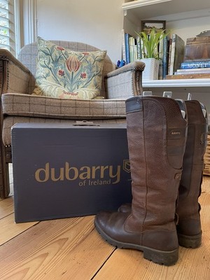 Ladies Dubarry Boots UK Size 4 Excellent Condition Brown Leather with ...