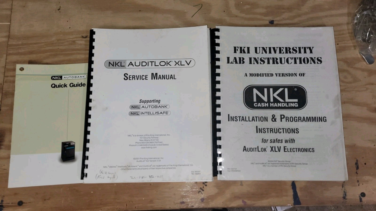 Fireking / NKL Safe Factory Service Guides, Locksmith, Safe Technician ...