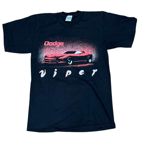 Vintage Dodge Viper Shirt Mens Medium Black Car Graphic Tee Made in USA ...