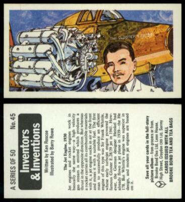 The Jet Engine 1930 #45 Inventors & Inventions 1975 Brooke Bond Tea ...